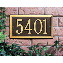 Double Line Standard Address Plaque Wall Sign - One Line