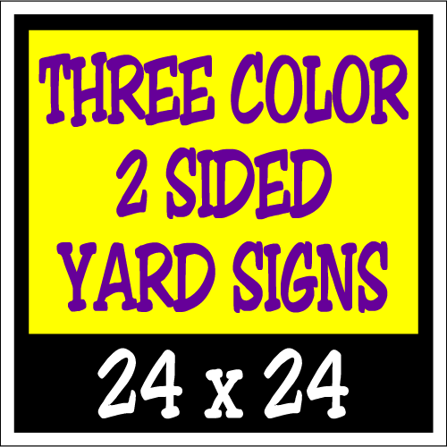 Corrugated Yard Signs - Birthday Yard SignsBirthday Yard Signs