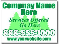 Lawn Signs Design LC05 - Lawn Care and Tree Trimming
