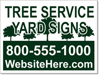Tree Service Yard Signs - 100 Signs and Stakes 24x18