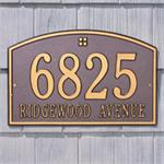 Cape Charles Estate Address Plaque Wall Sign - Two Line