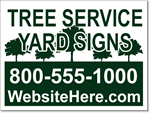 Tree Service Yard Signs - 100 Signs and Stakes 24x18