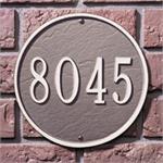 Round Standard Address Plaque Wall Sign